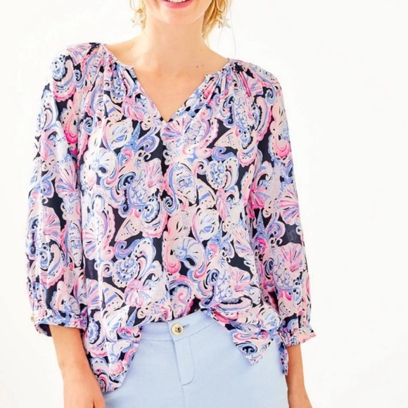 Lilly Pulitzer | Tops | Lilly Pulitzer Willa Top | Poshmark